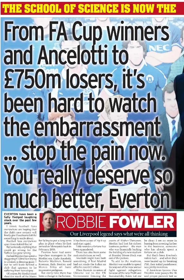 From FA Cup winners and Ancelotti to £750m losers, it’s been hard to watch the embarrassm­ent ...