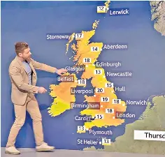 Climate change row heats up over BBC weather colours - PressReader