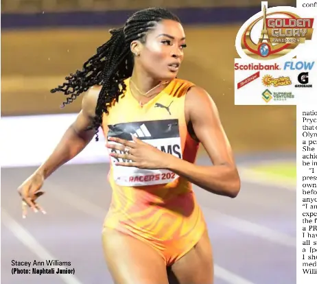 Williams eager to get cracking in the 400m - PressReader
