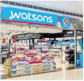 Watsons to expand community pharmacy format - PressReader