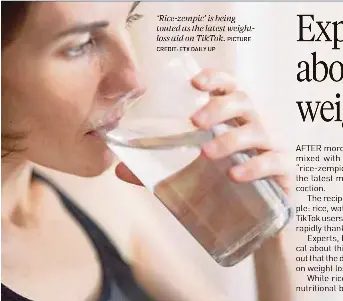 Experts raise doubts about rice-zempic weight-loss drink - PressReader