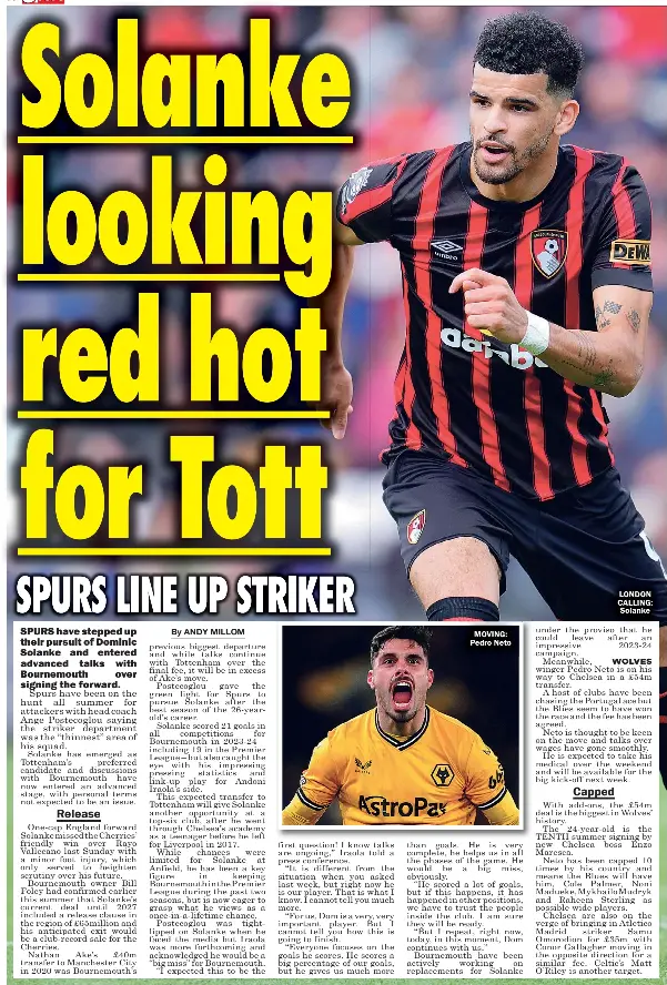 Solanke looking red hot for Tott - PressReader