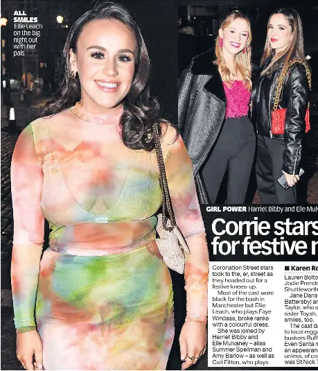 Corrie stars team up for festive night out - PressReader