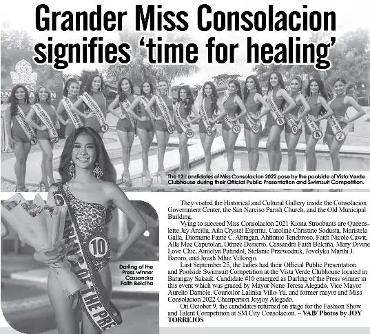 Grander Miss Consolacio­n signifies ‘time for healing’ - PressReader