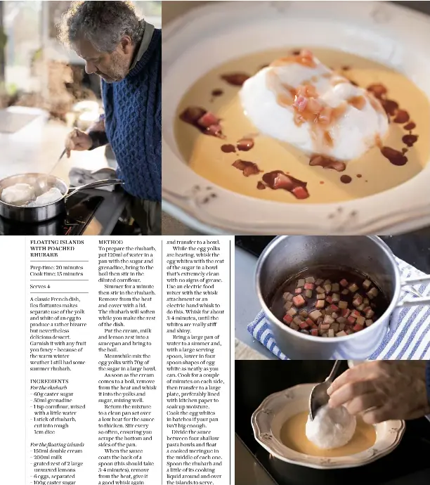 FLOATING ISLANDS WITH POACHED RHUBARB - PressReader