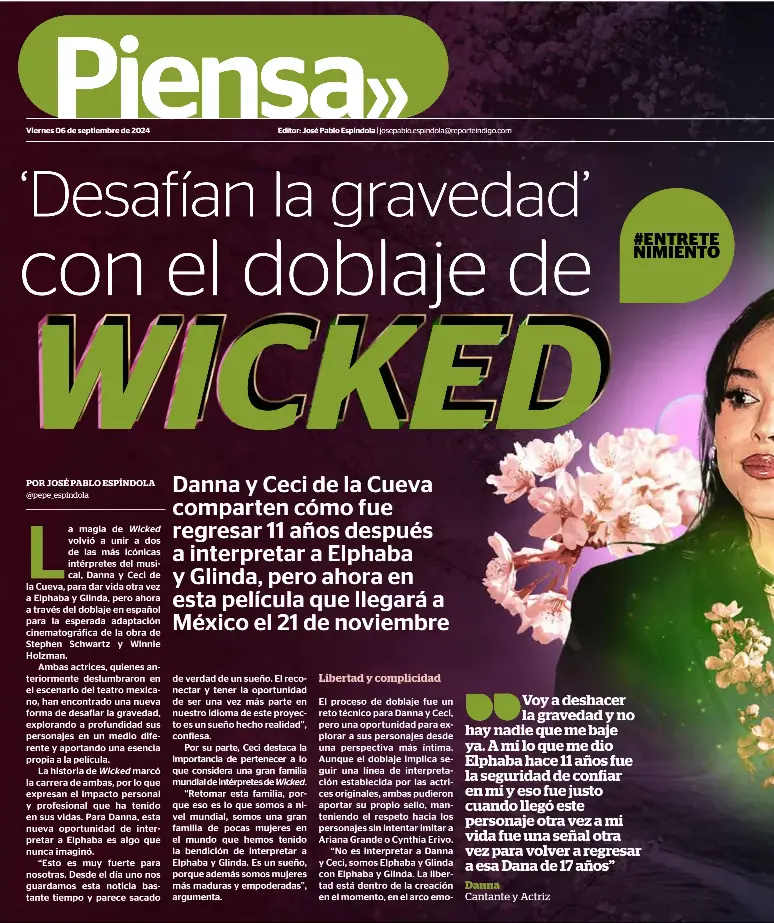 ‘Desafían la gravedad’ con el doblaje de WICKED - PressReader