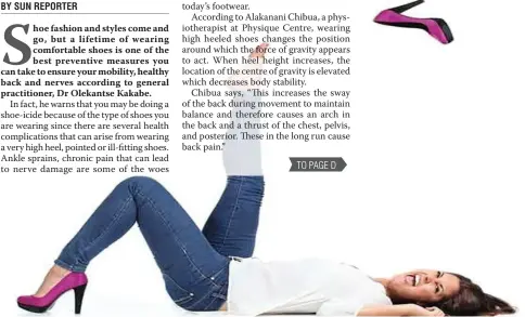 WEARING INCORRECT SHOES MAY IMPACT YOUR HEALTH - PressReader