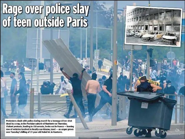 Rage over police slay of teen outside Paris - PressReader