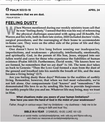 FEELING DUSTY - PressReader