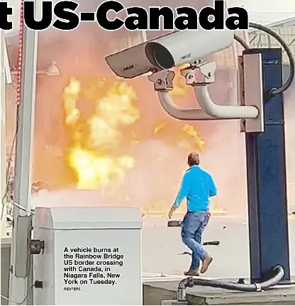 Car explodes at US-Canada border; 2 dead - PressReader