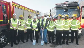 Ceremony marks start of work on new three-storey fire station - PressReader
