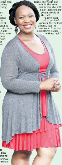 Malinga shares her acting skills with the community - PressReader