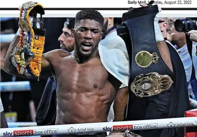 JOSHUA: I LET MYSELF DOWN WITH RANT - PressReader