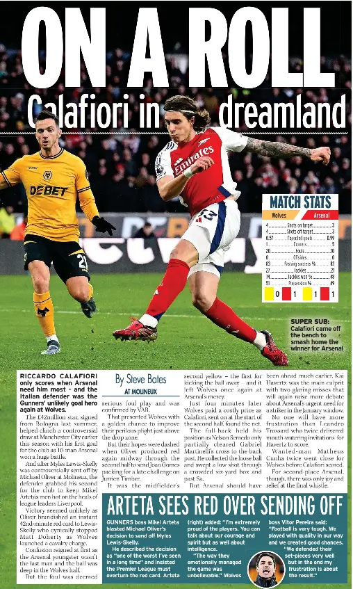 ON A ROLL Calafiori in dreamland - PressReader