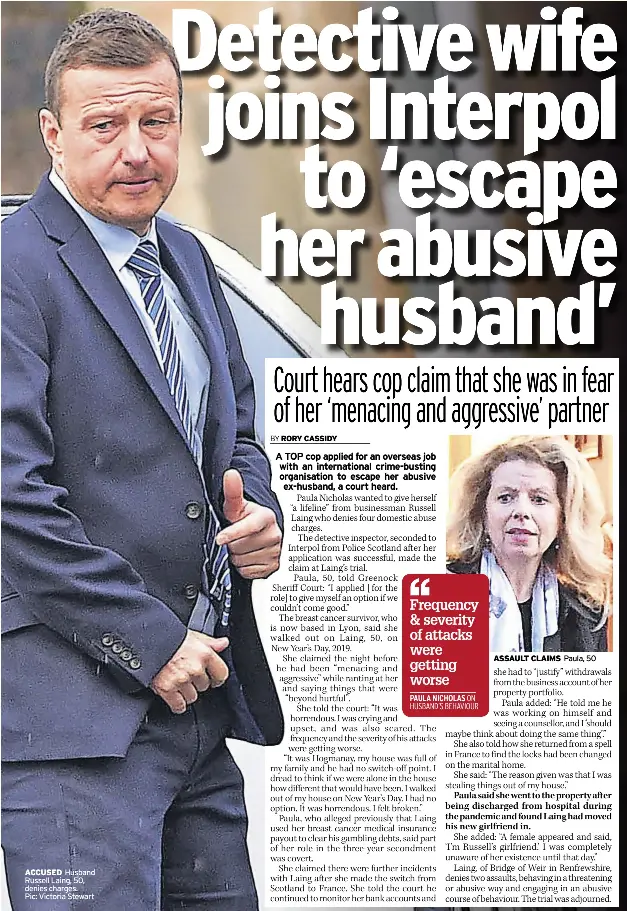 Detective wife joins Interpol to ‘escape her abusive husband’ - PressReader