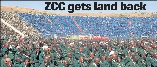ZCC gets land back - PressReader