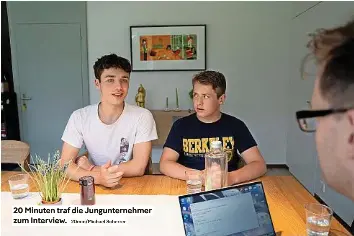 Victor und Leo sind wohl die jüngsten Foodimport­eure der Schweiz ...