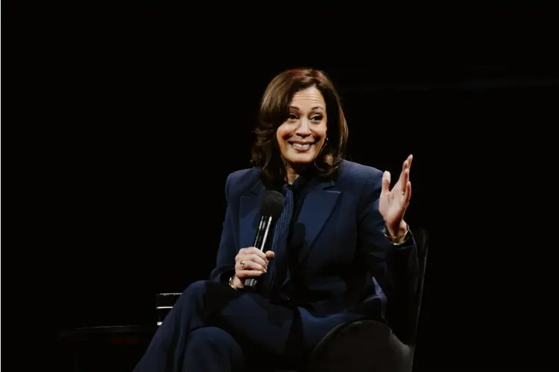 Kamala Harris takes swipe at Musk and warns world to ‘ remember the 1930s’ at Gold Coast real ...