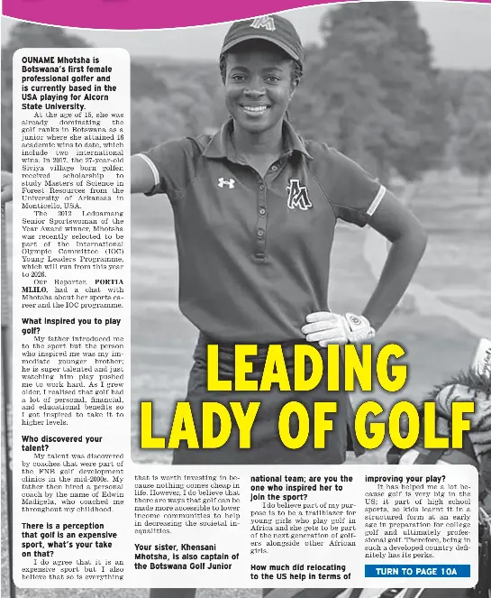 LEADING LADY OF GOLF - PressReader
