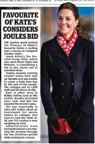 FAVOURITE OF KATE’S CONSIDERS JOULES BID - PressReader