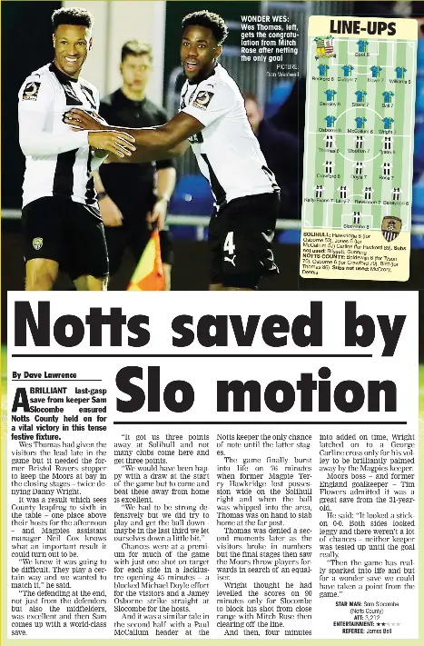 Notts saved by Slo motion - PressReader