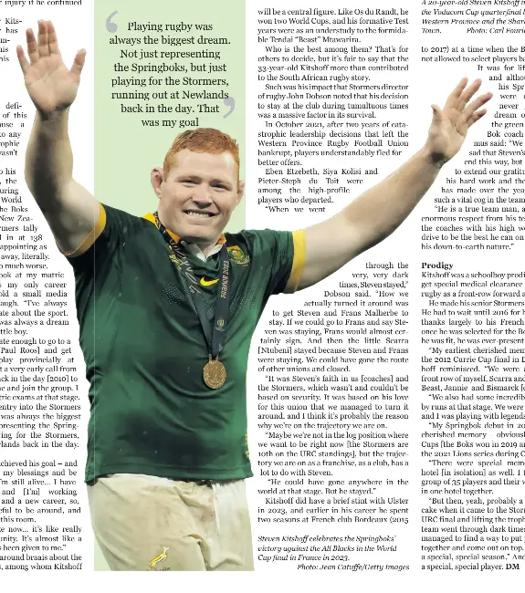 Steven Kitshoff: a career cut short but a legacy secured - PressReader