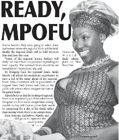 I WAS BORN READY, SAYS SARAH MPOFU - PressReader