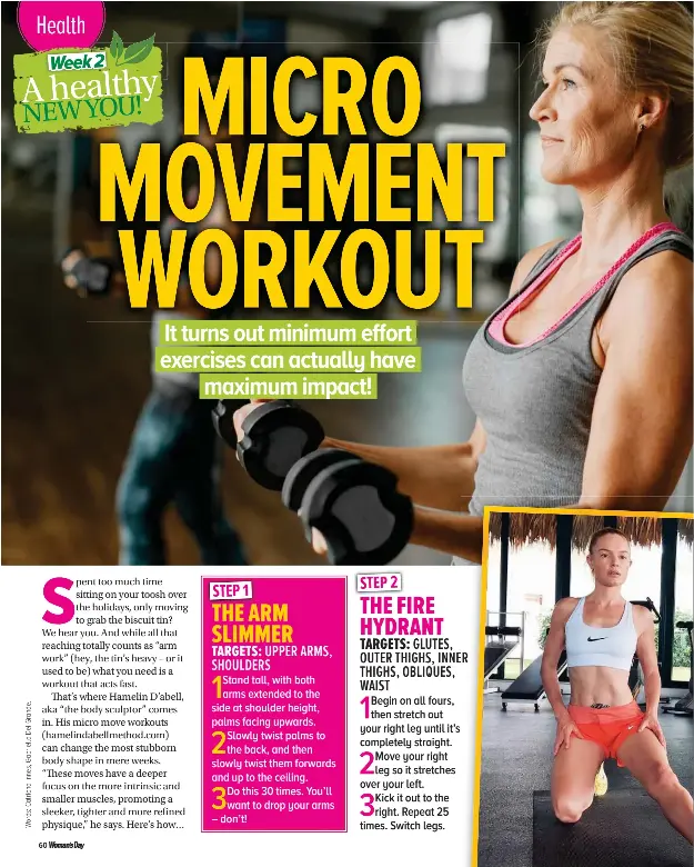 MICRO MOVEMENT WORKOUT - PressReader