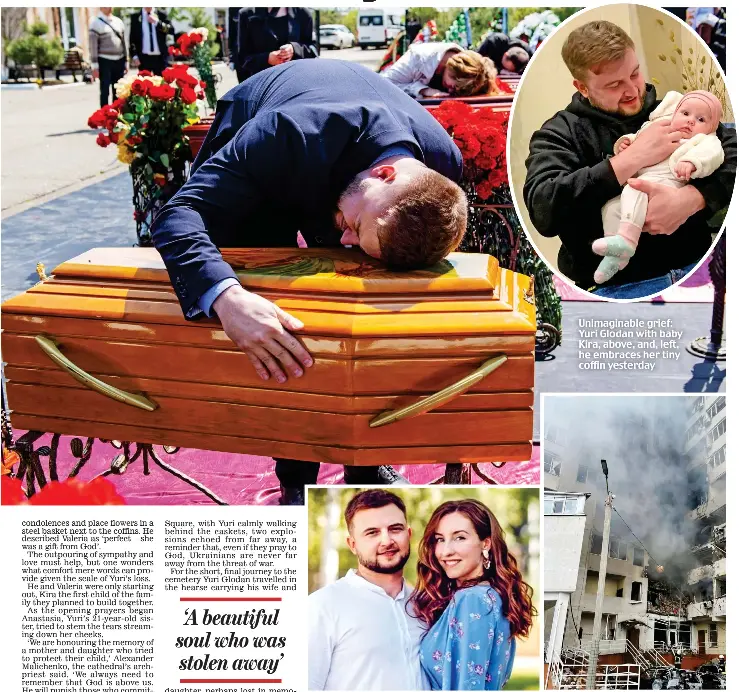 Sobbing on his baby’s tiny coffin... agony of father who lost his ...