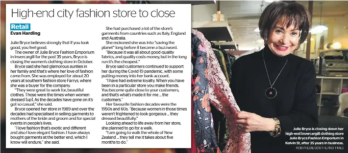High-end city fashion store to close - PressReader