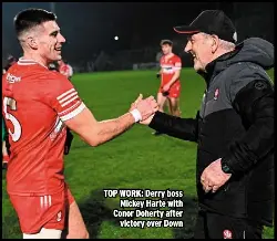 DERRY MICK IT TO SEMIS AFTER DEFEATING DOWN - PressReader
