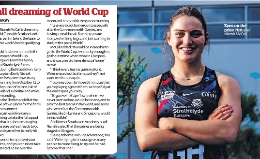McCall dreaming of World Cup - PressReader