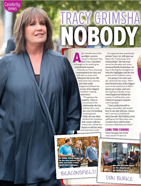 TRACY GRIMSHAW’S BOMBSHELL MEMOIR ,NOBODY IS SAFE! - PressReader