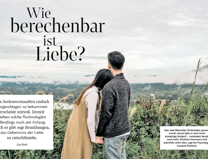 Wie berechenba­r ist Liebe? - PressReader