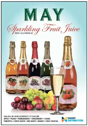 Captivate your love with May Sparkling Fruit Juice - PressReader