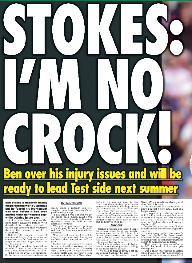 STOKES: I’M NO CROCK! - PressReader