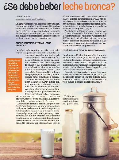 ¿Se debe beber leche bronca? - PressReader