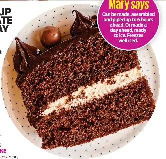 GROWN-UP CHOCOLATE BIRTHDAY CAKE - PressReader