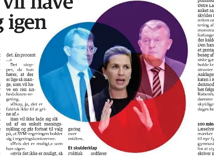 Ny måling: Kun 1 pct. af danskerne vil have SVM-regering igen - PressReader