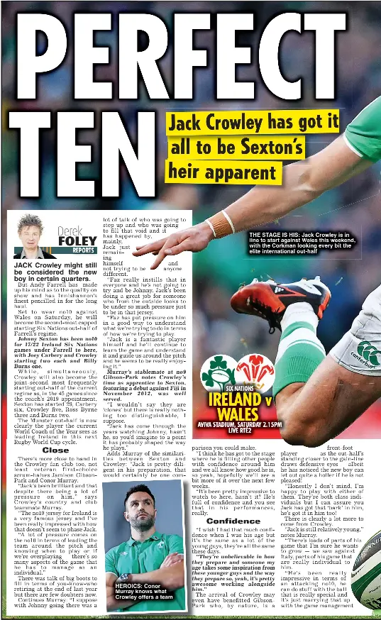 RUGBY CORKMAN SET FOR THIRD PERFECT TEN - PressReader