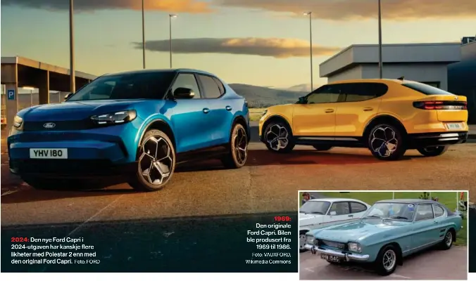 Ikoniske Capri gjenoppstå­r Klar som elbil med 600 km rekkevidde ...