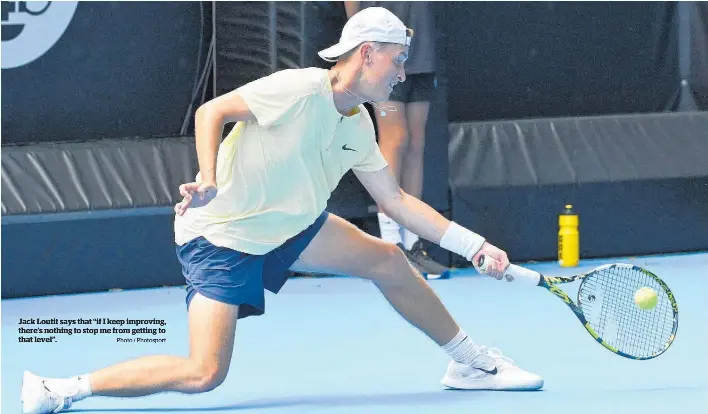 Loutit fired up to improve after taste of pro tennis - PressReader