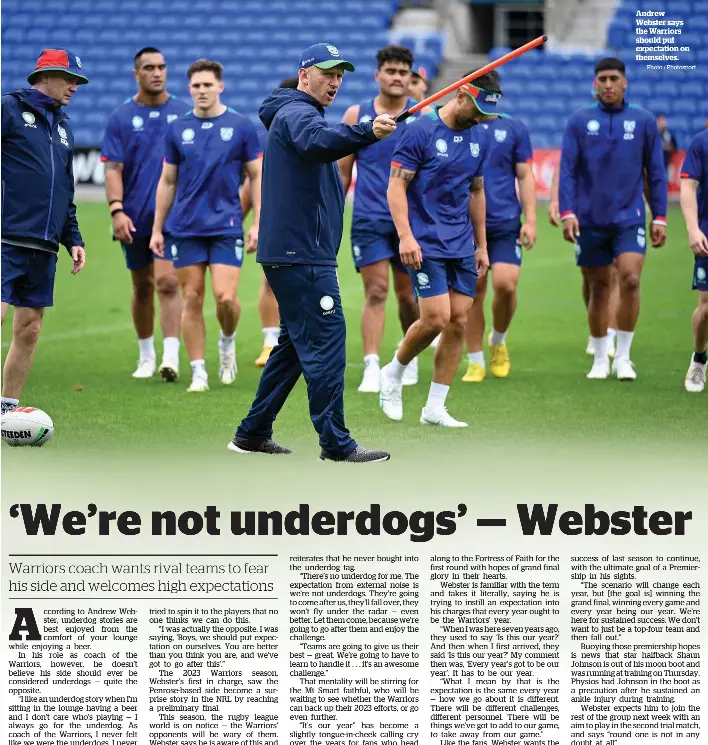 ‘We’re not underdogs’ — Webster - PressReader