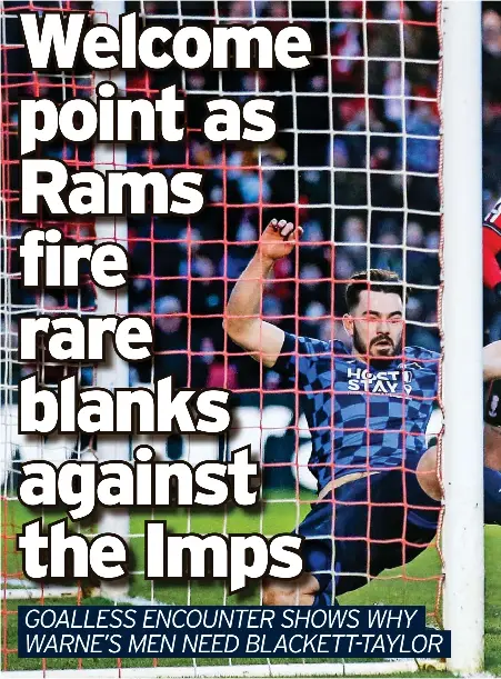 Welcome point as Rams fire rare blanks against the Imps - PressReader