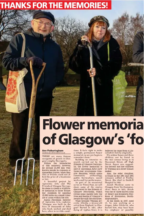 Flower memoria of Glasgow’s ‘ fo L to reveal tales rgotten’ dead - PressReader