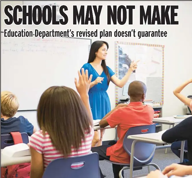 SCHOOLS MAY NOT MAKE THE CLASS-SIZE GRADE - PressReader