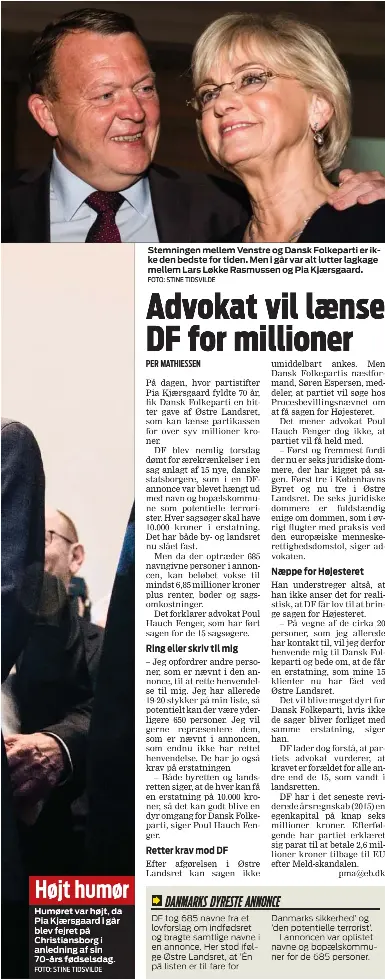 Advokat vil laense DF for millioner - PressReader