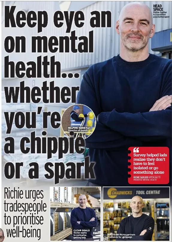 Keep eye an on mental health... whether you’re a chippie or a spark - PressReader