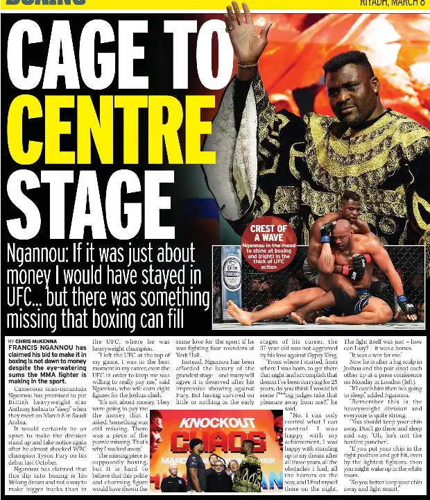 CAGE TO CENTRE STAGE - PressReader