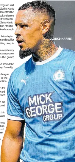 Posh boss still has plans for Reggae Boy Clarke-Harris - PressReader